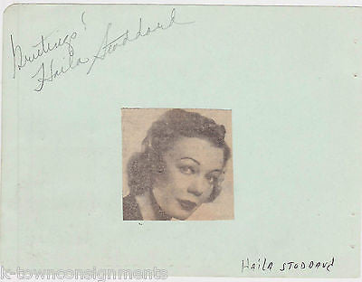 HAILA STODDARD SECRET STORM MOVIE ACTRESS ORIGINAL AUTOGRAPH SIGNATURE ...