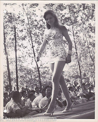 Swimsuit Model Vintage Risque Runway Fashion Show 8x10 Snapshot Photo ...