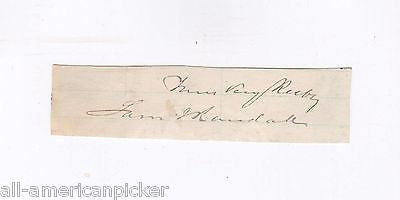 Samuel Randall Gettysburg Civil War Cavalry PA Congressman Autograph S ...
