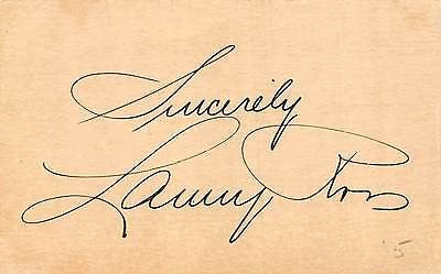 Lanny Ross Tenor Opera Singer Original Antique Autograph Signature 193 ...
