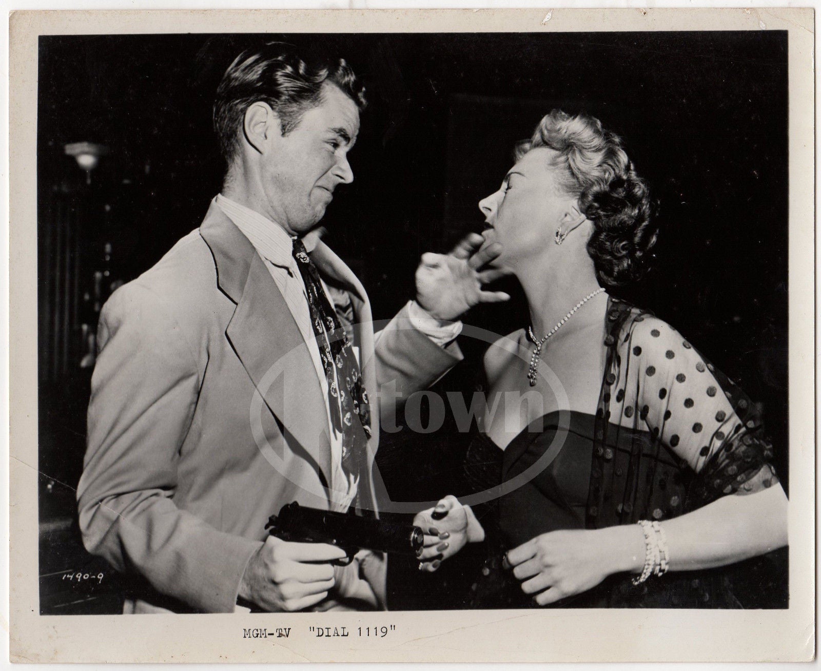 Dial 1119 Slapping Scene Movie Actors Vintage Mgm Studio Movie Still P ...