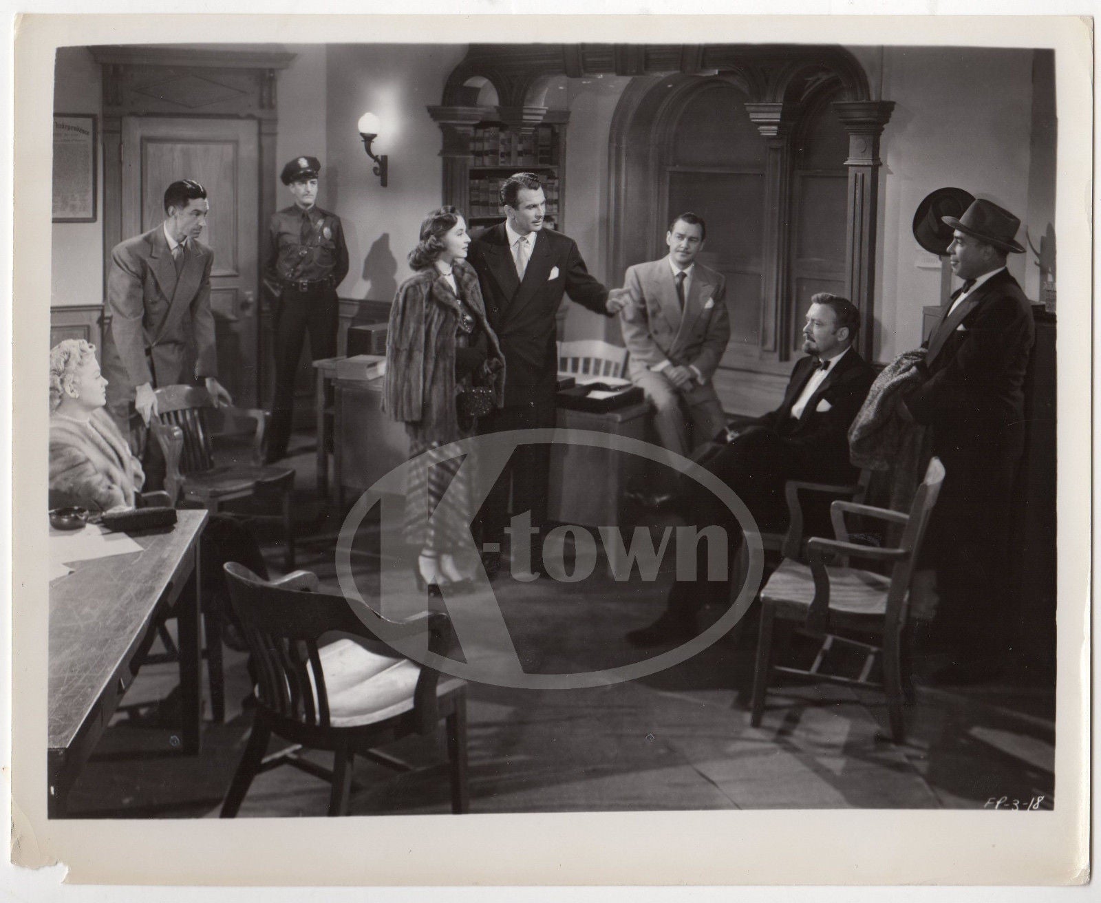 Search for Danger Movie Actors Court Scene Vintage Movie Still Photogr ...