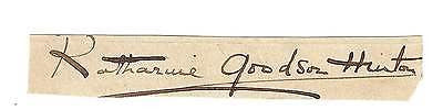 Katherine Goodson Hinton Early English Pianist Antique Autograph Signa ...