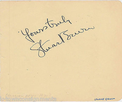STUART ERWIN BAMBI VOICE MOVIE ACTOR ORIGINAL AUTOGRAPH SIGNATURE ...