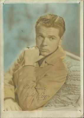 JACKIE COOPER CHILD MOVIE ACTOR VINTAGE AUTOGRAPH SIGNED COLORED PHOTO ...