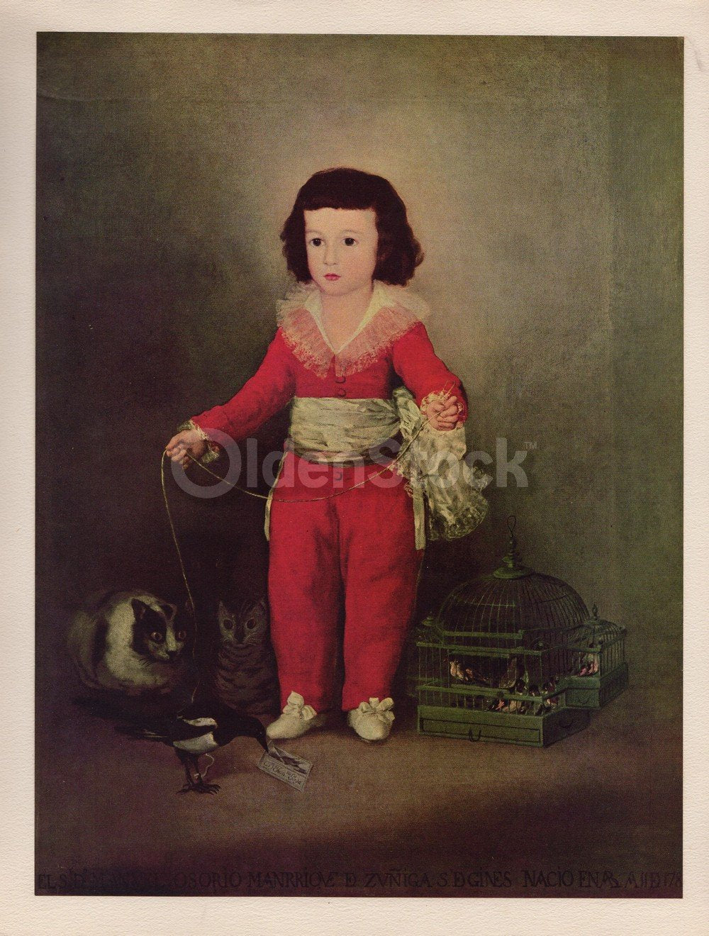 Don Manuel Osorio De Zuniga Painting by Artist Goya Vintage Art Print ...