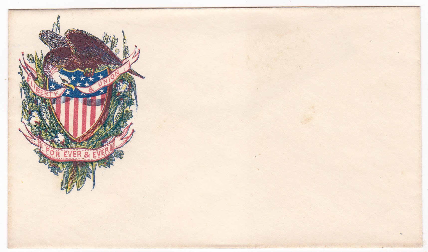 Liberty & Union Forever Civil War Patriotic Antique Graphic Illustrati ...