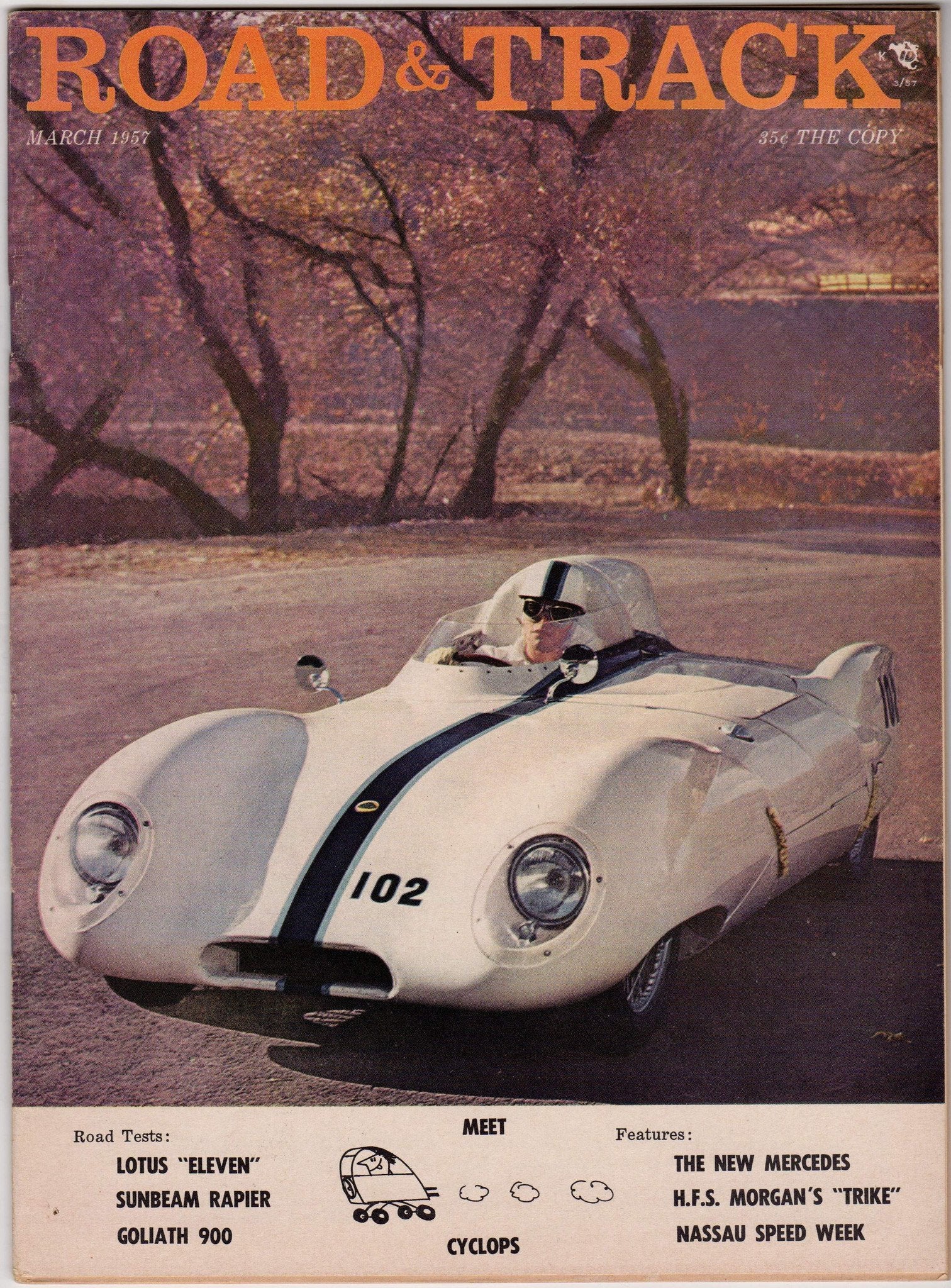 Lotus 11 & Goliath 900 Sports Cars Vintage Road & Track Auto Magazine ...