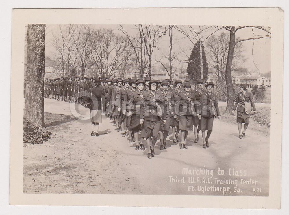 Military Women Marching at WAC Training Center Fort Oglethorpe Georgia ...