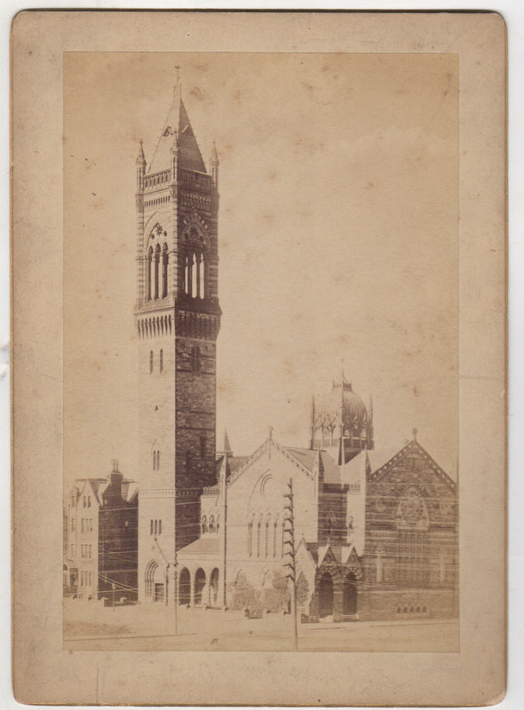 Old South Church UCC Downtown Boston Architecture Antique Cabinet Phot ...