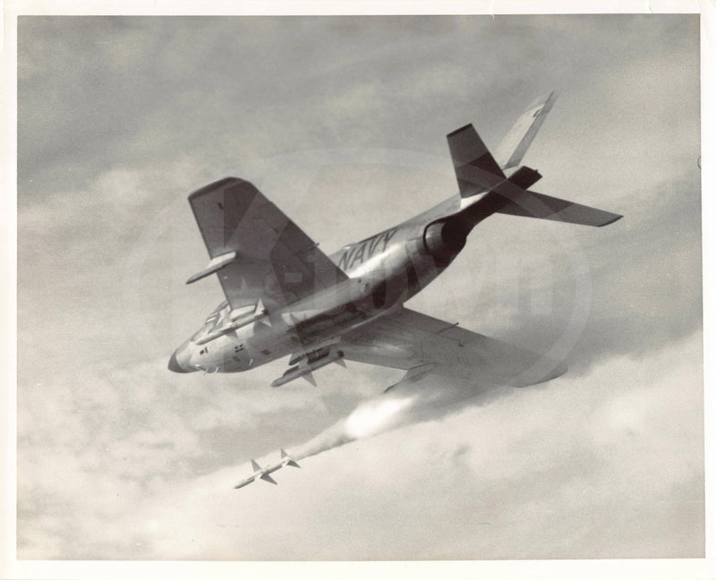 McDonnell F3H Demon Fighter Jet & Sparrow III Missile Military File Ph ...