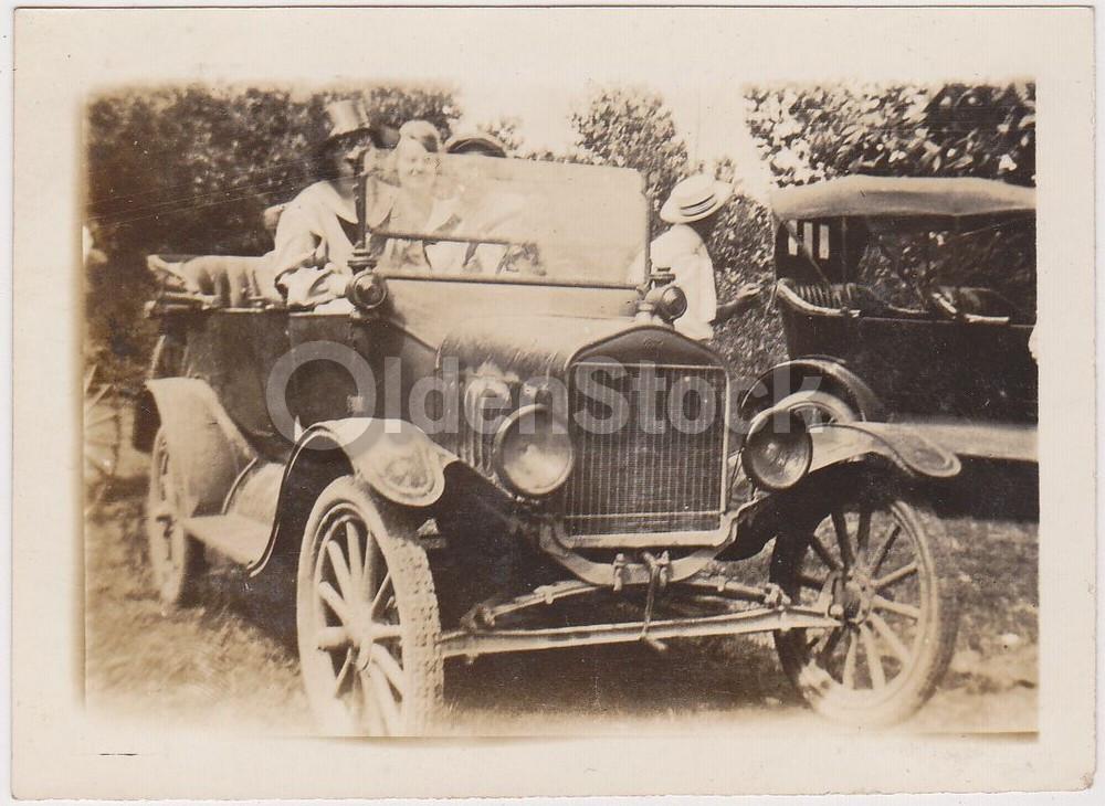 The Family Jalopy Old Ford Model T Car Antique Snapshot Photograph ...