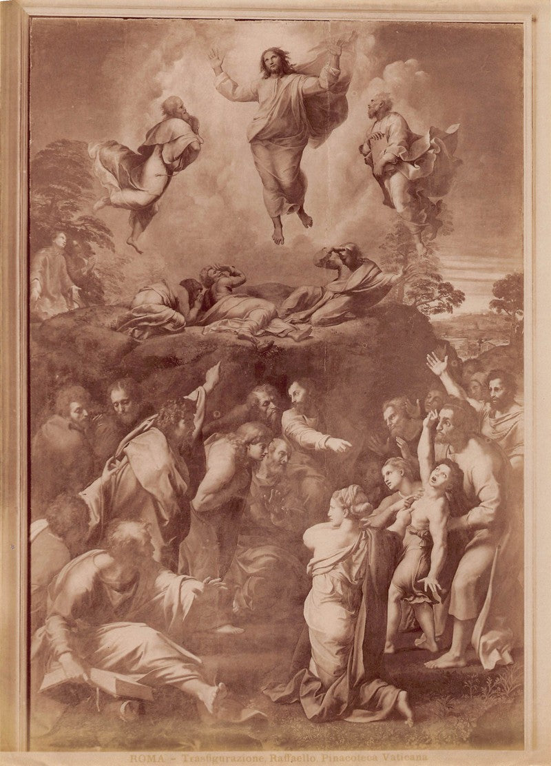 Raffael's The Transfiguration of Christ Painting Antique Albumin Photo ...