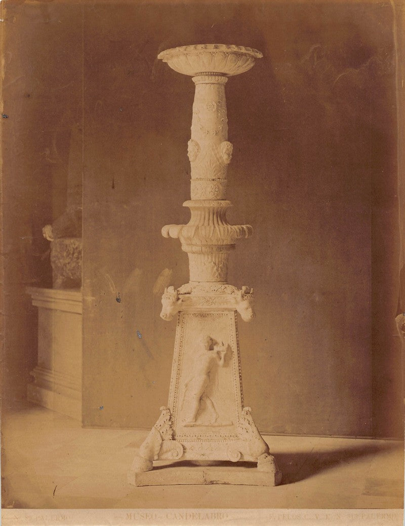 Rome Italy Museo Candelabra Sculpture Architectural Art Antique Albumi ...
