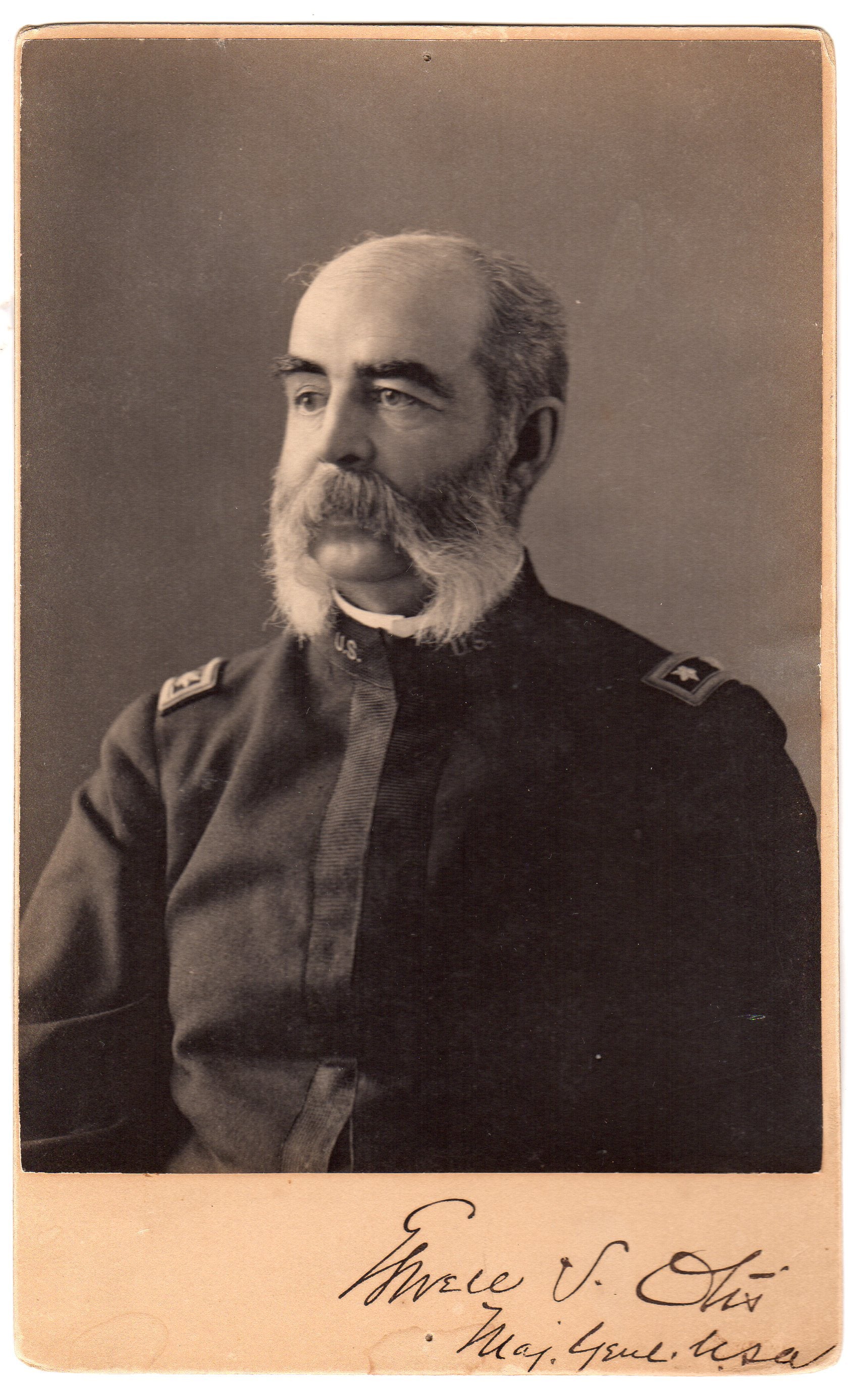 Civil War General Elwell Otis Autograph Signed Oversized Cabinet Card ...