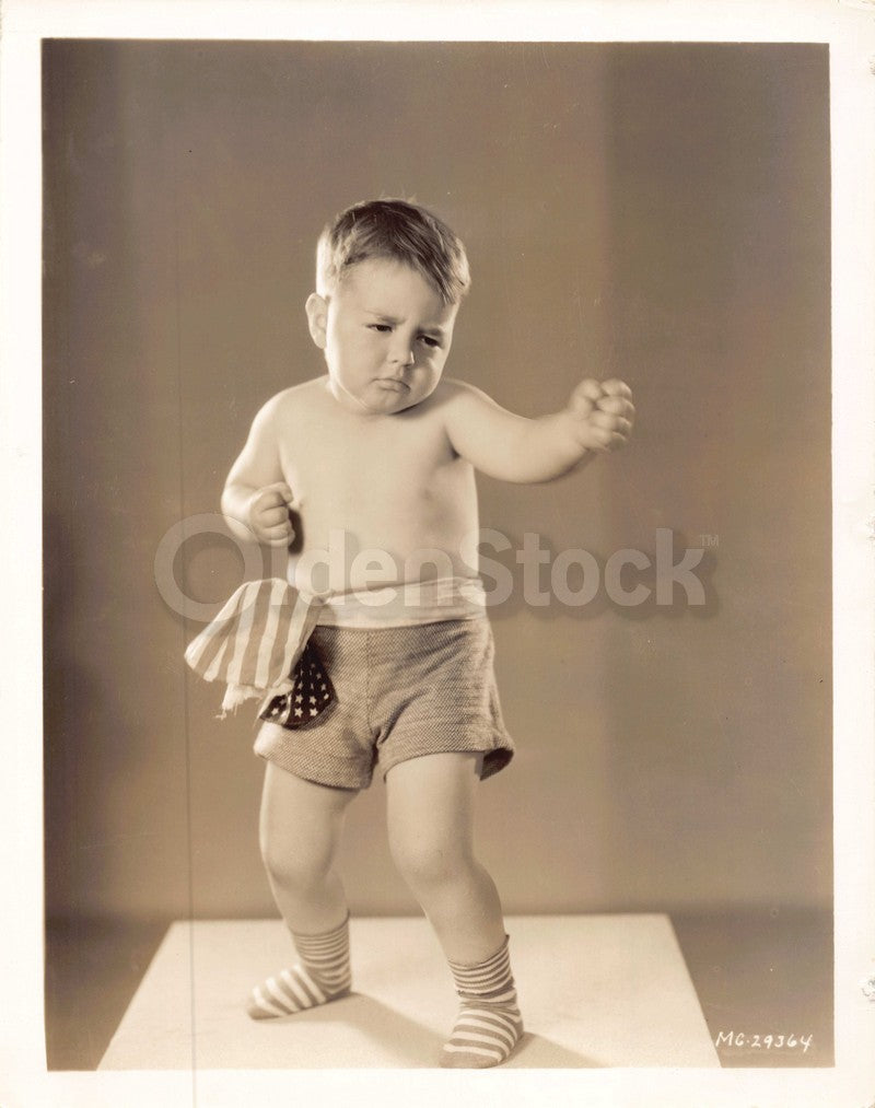 Spanky McFarland Our Gang Little Rascals Mush & Milk Boxer Movie Actor – Ephemera Finds
