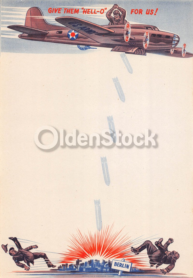 WWII Anti-Nazi War Propaganda Pig Hitler Graphic Art Military Poster ...