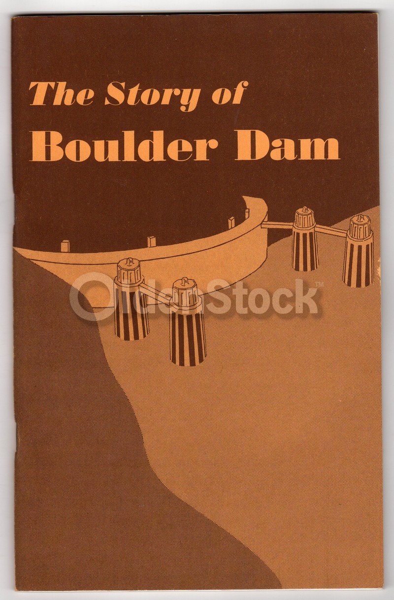 The Story of Boulder Dam Vintage 1940s Graphic Illustrated History Boo ...