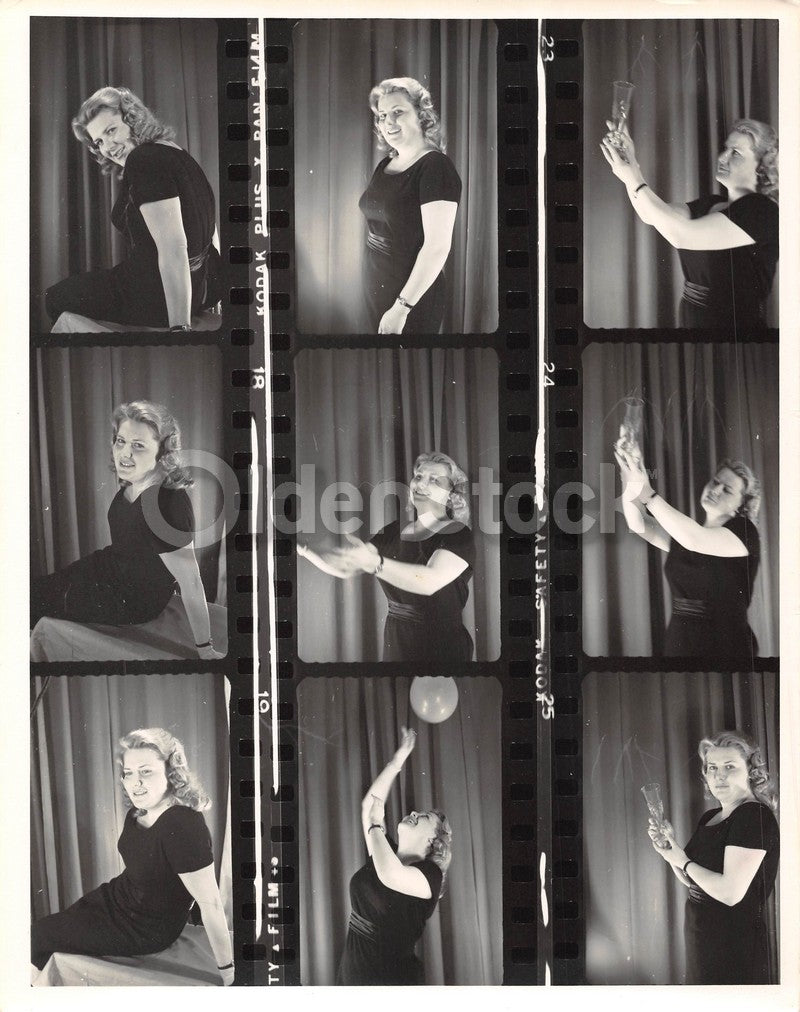 Plus Size Amateur Fashion Model Fun Poses Vintage 1960s Photoshoot 8x1 ...