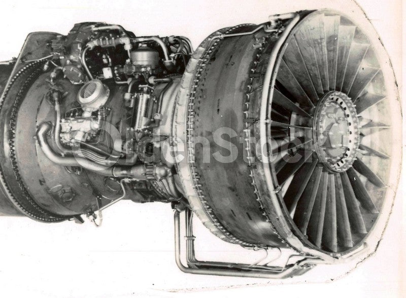 Early Aviation Airplane Jet Engine Vintage Industrial Americana Art Ph ...